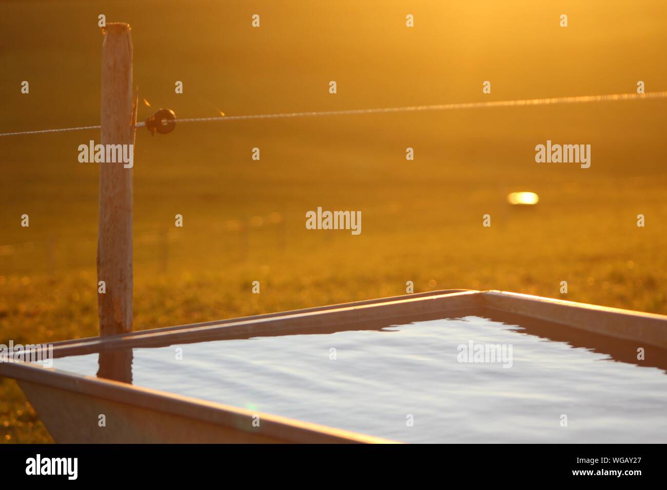 Water trough wooden hi-res stock photography and images - Alamy