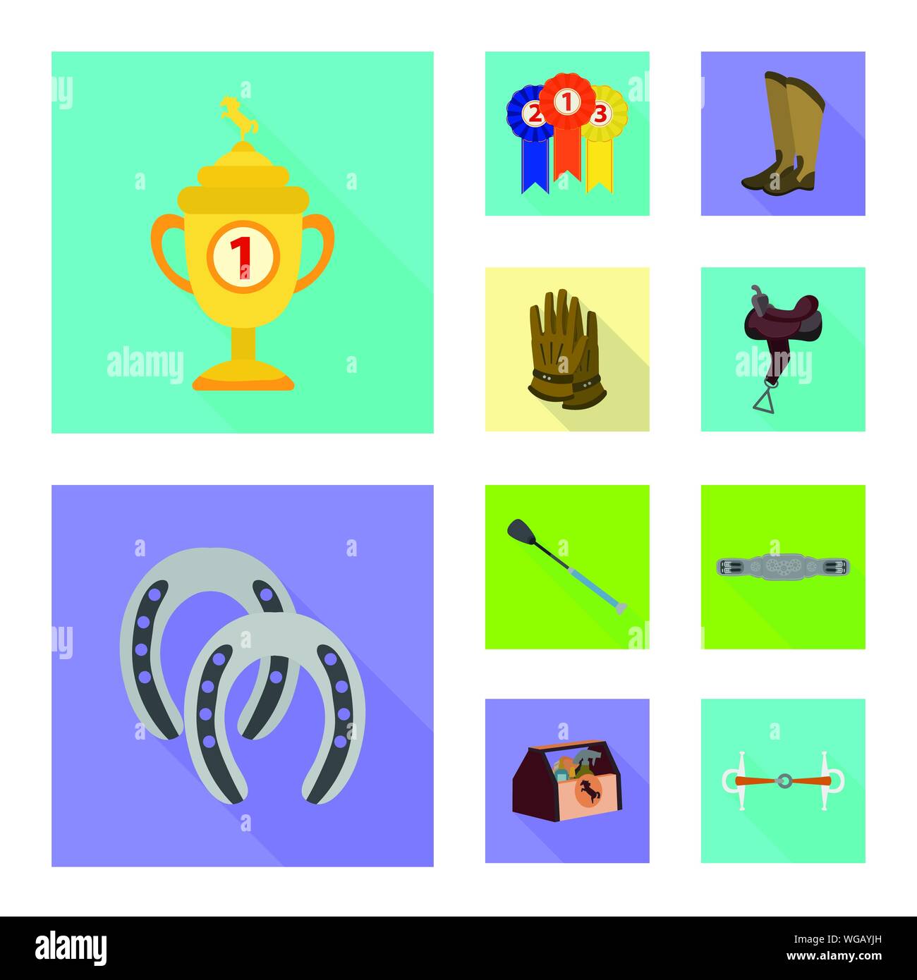 Isolated object of track and racing icon. Collection of track and ...