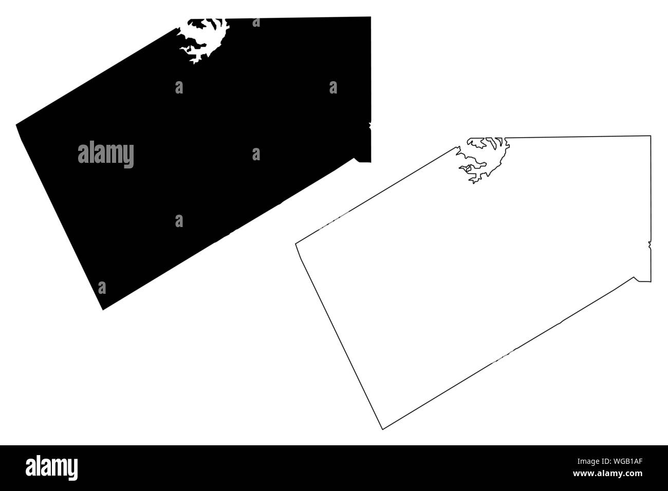 Vector map of somervell hi-res stock photography and images - Alamy