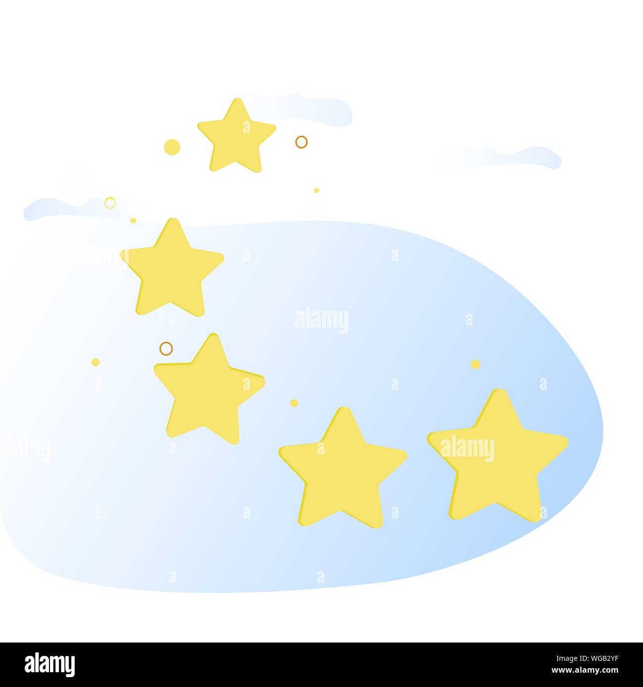 Bright stars reviews and feedback rating. Star ranking vector result ...
