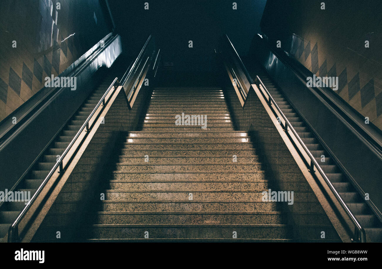 Escalators And Stairs High Resolution Stock Photography and Images - Alamy