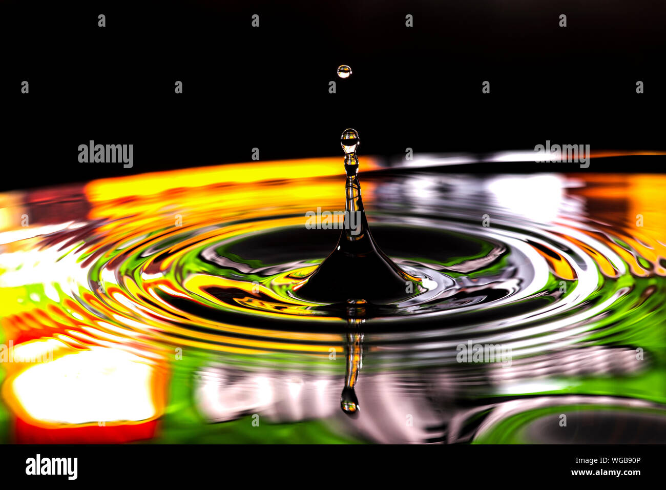 Water drops fascinating moments Stock Photo - Alamy