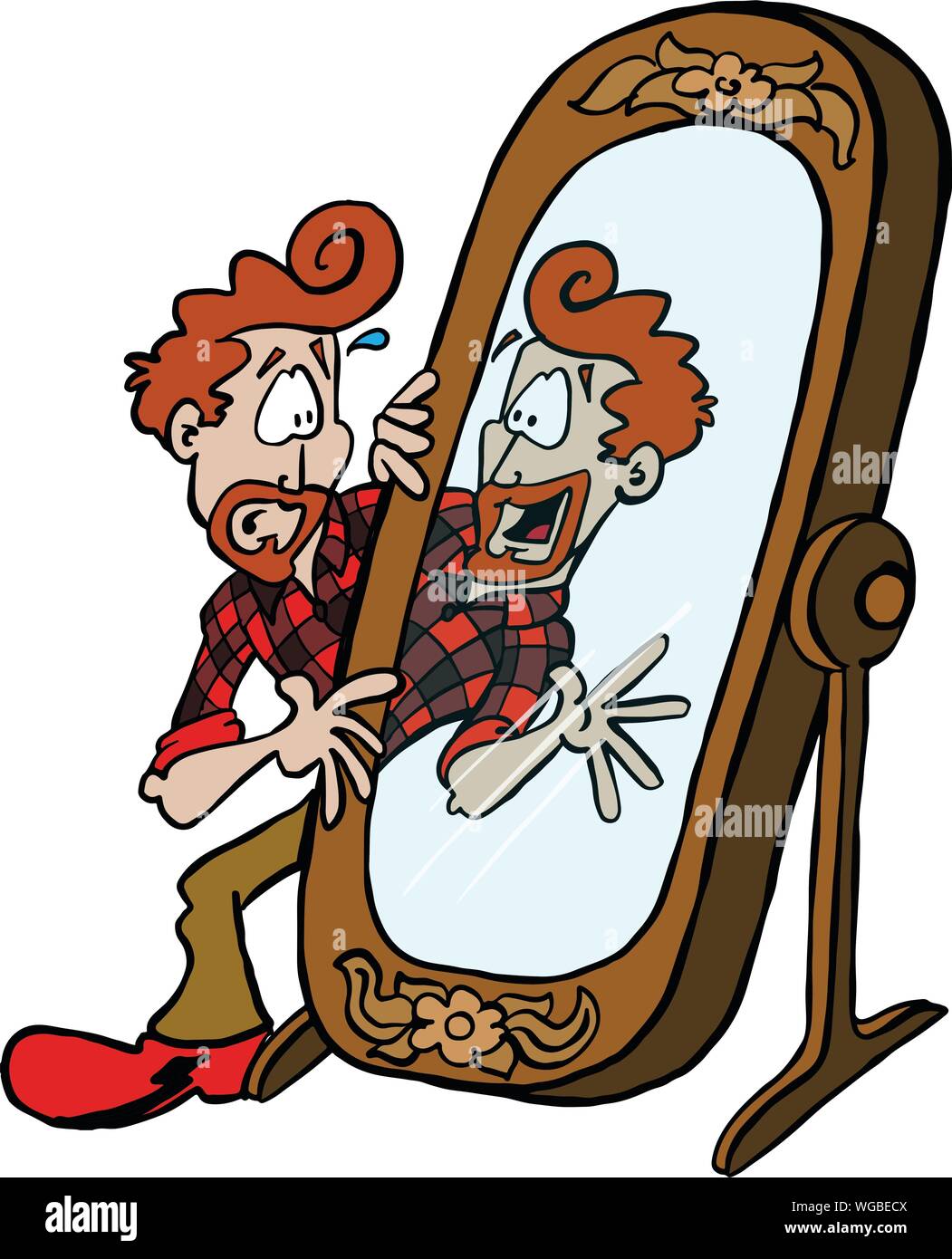 Redhead man Stock Vector Images - Alamy