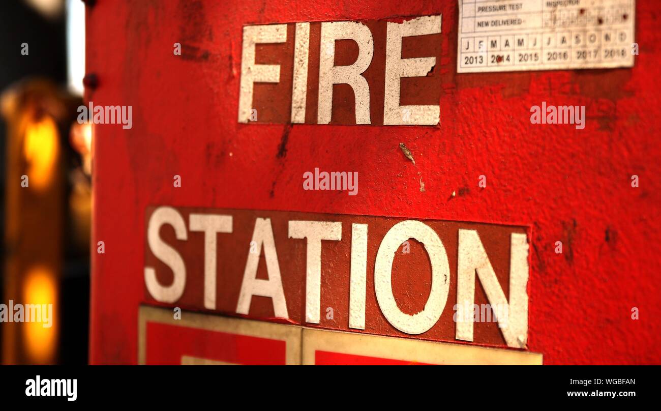 Fire Station Sign High Resolution Stock Photography and Images - Alamy