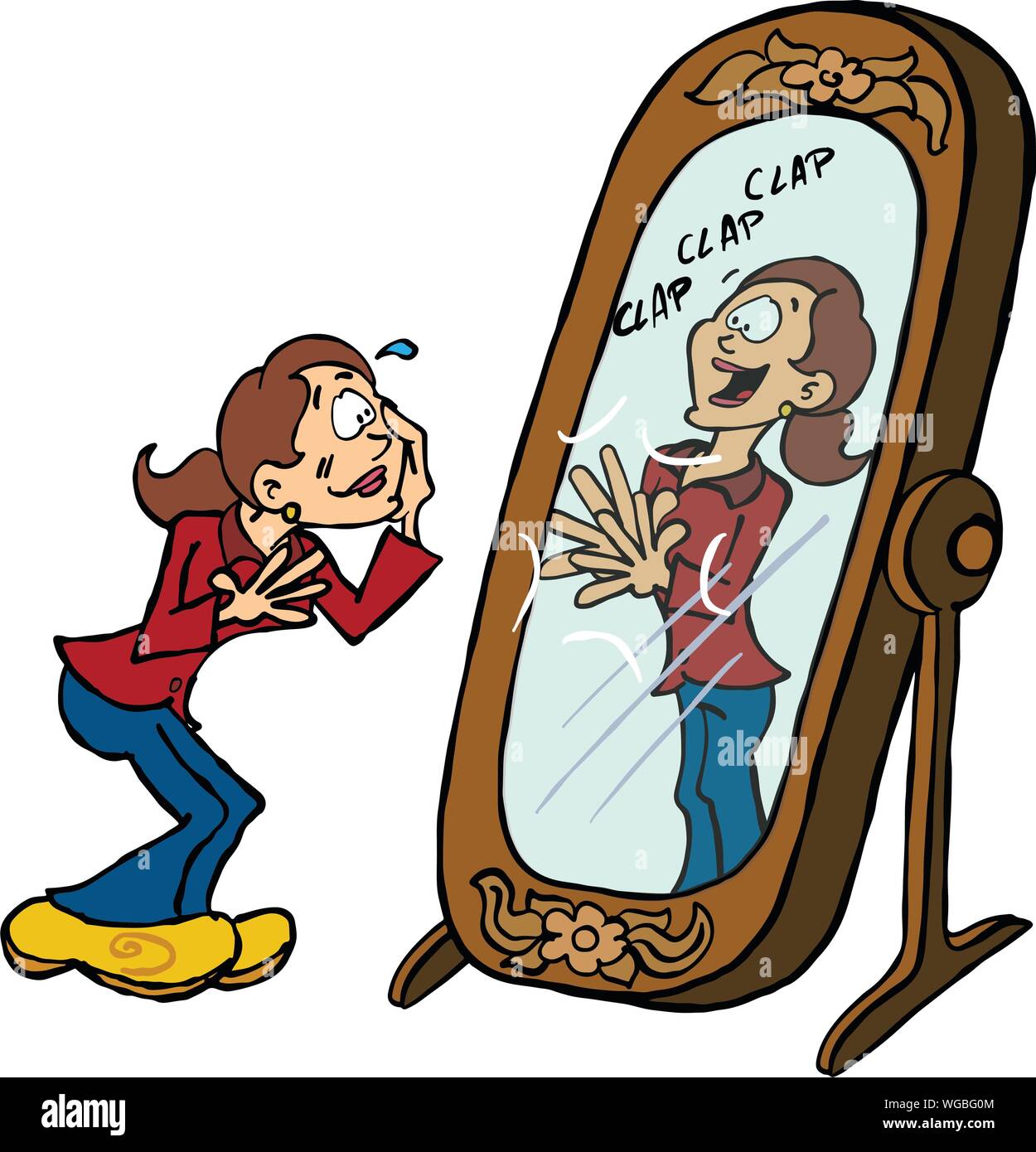 Mirror Cartoon Stock Photos & Mirror Cartoon Stock Images - Alamy