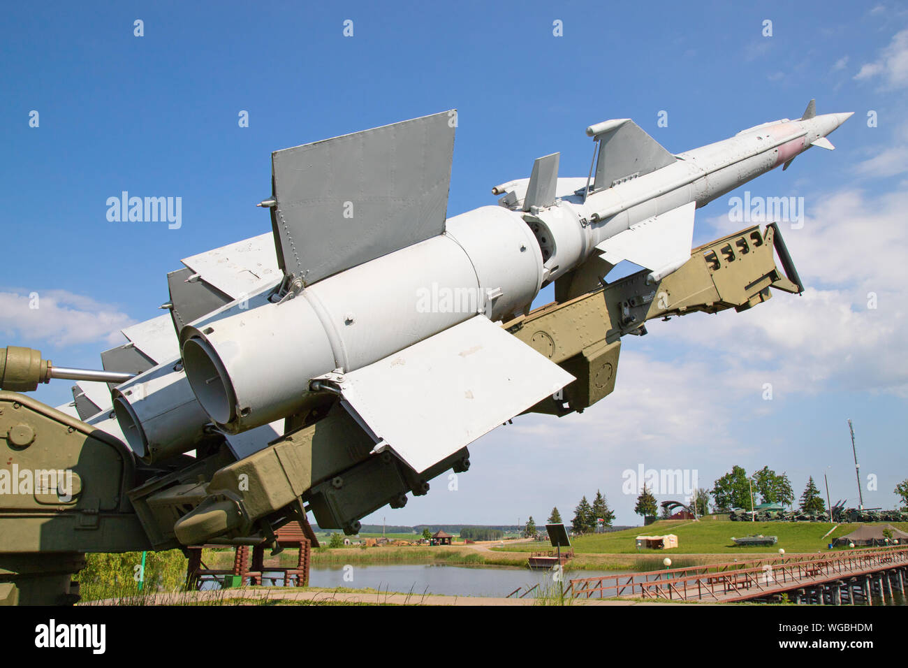 Soviet surface-to-air anti aircraft systems on the military exhibition ...