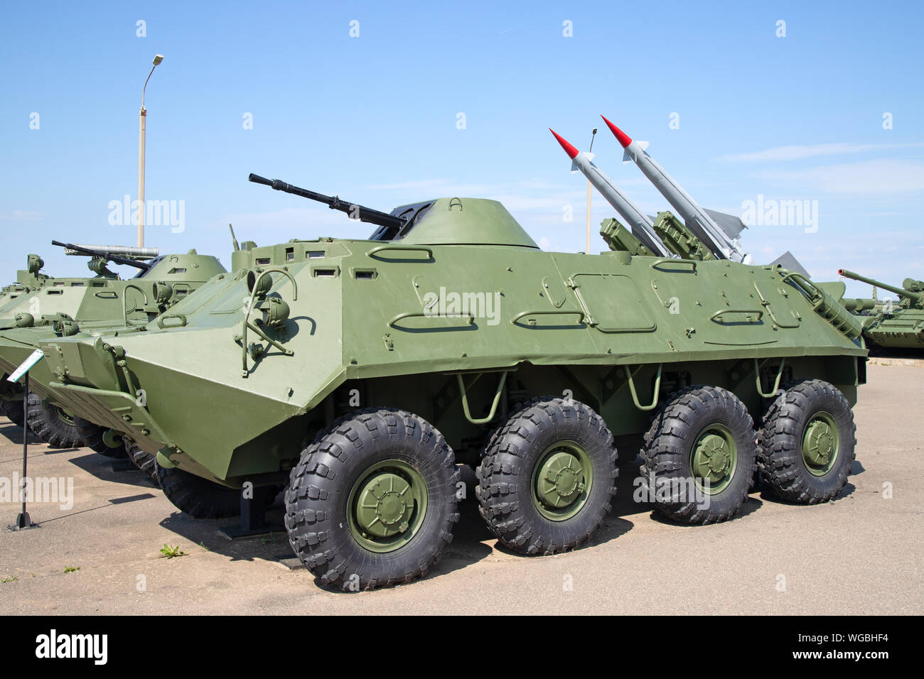 Soviet armored vehicle on the demonstration Stock Photo - Alamy