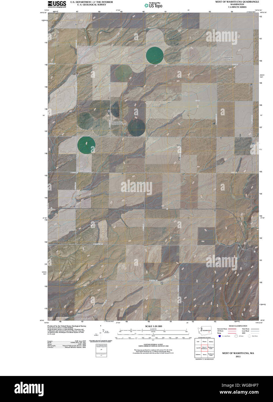 Washtucna map hi-res stock photography and images - Alamy