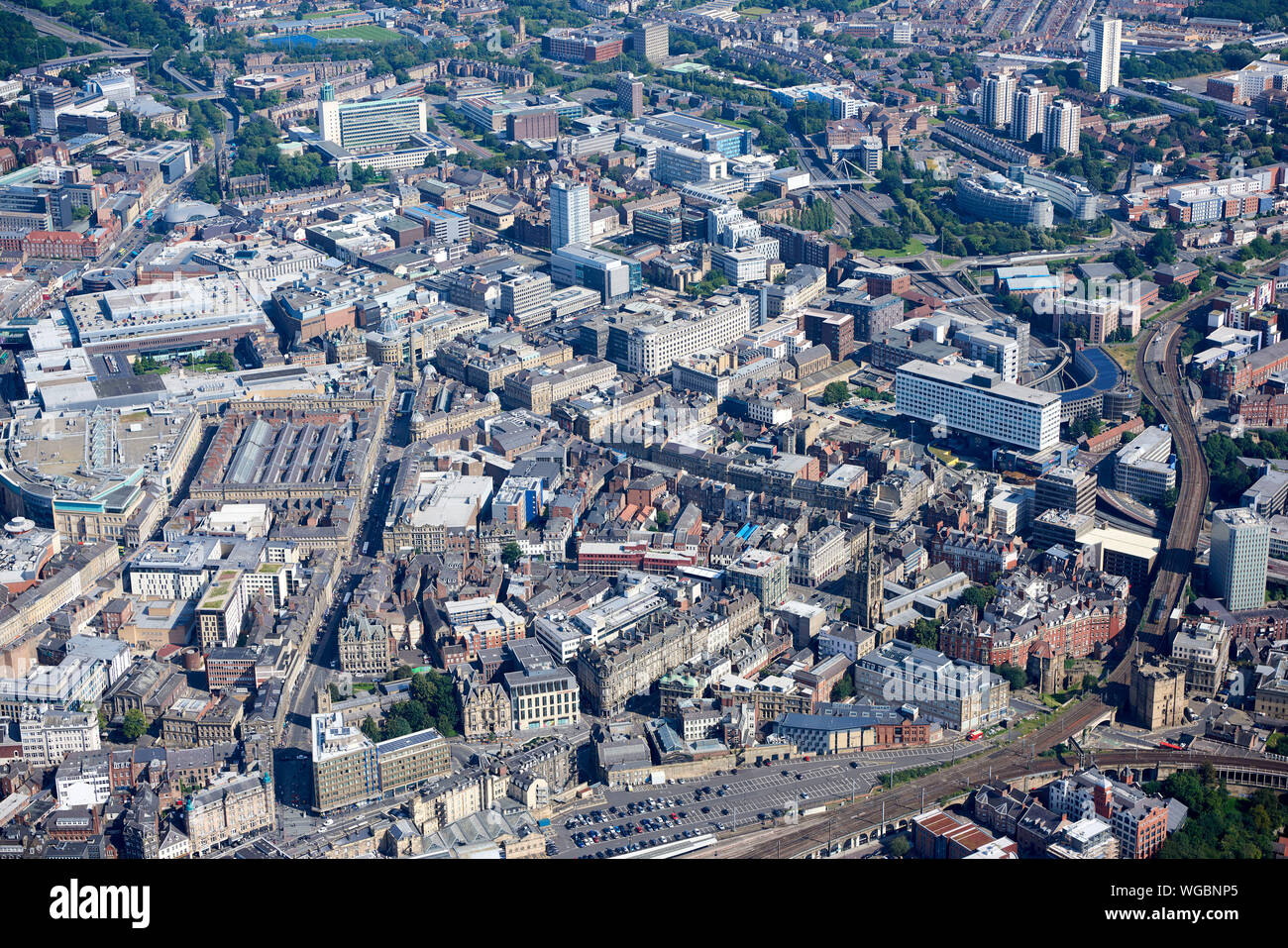 Newcastle city aerial hi-res stock photography and images - Alamy