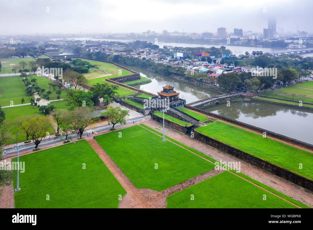 Hue citadel. Imperial Royal Palace of Nguyen dynasty in Hue, Vietnam. A ...