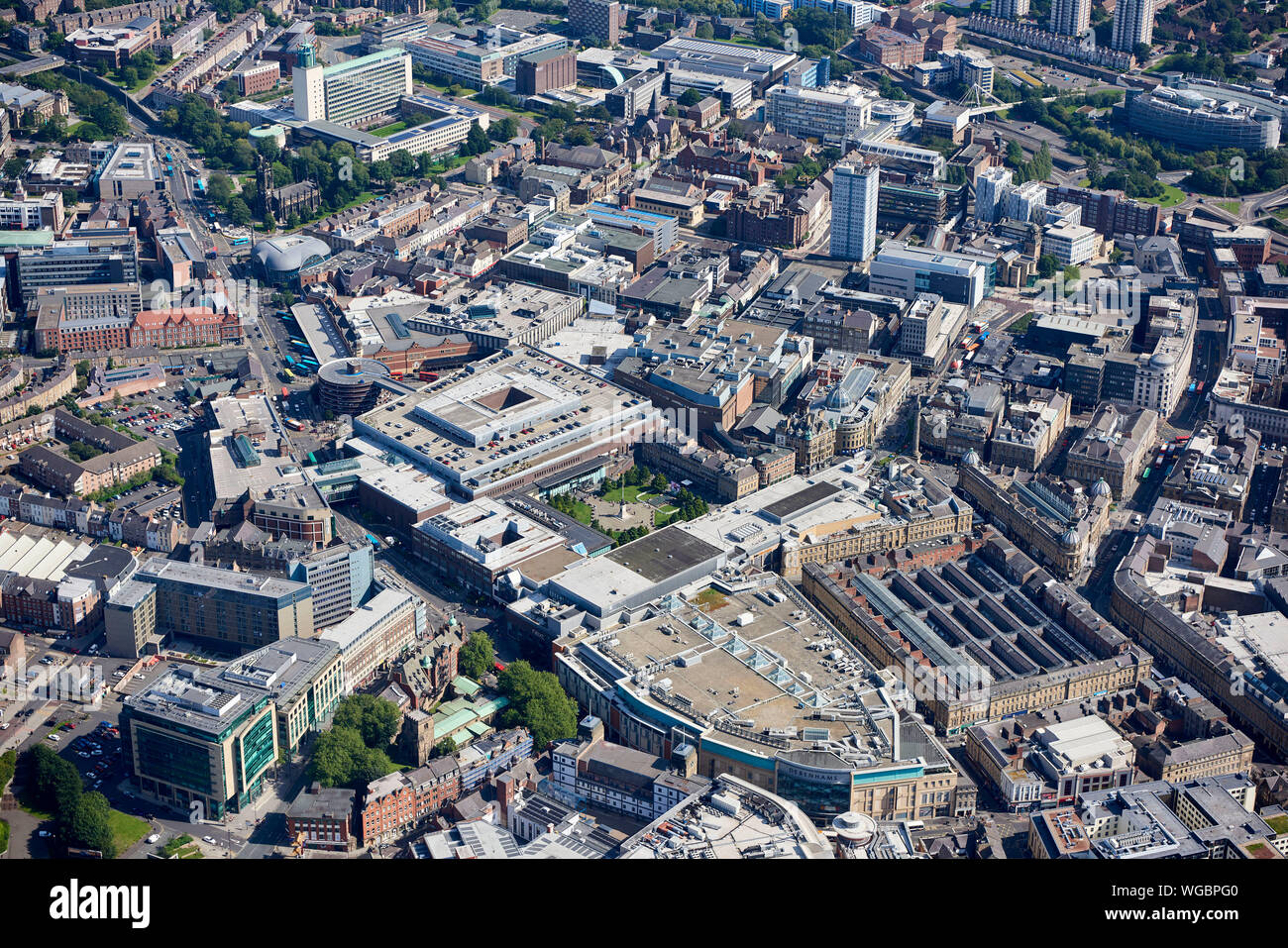 Aerial View Of Newcastle Upon Tyne High Resolution Stock Photography ...