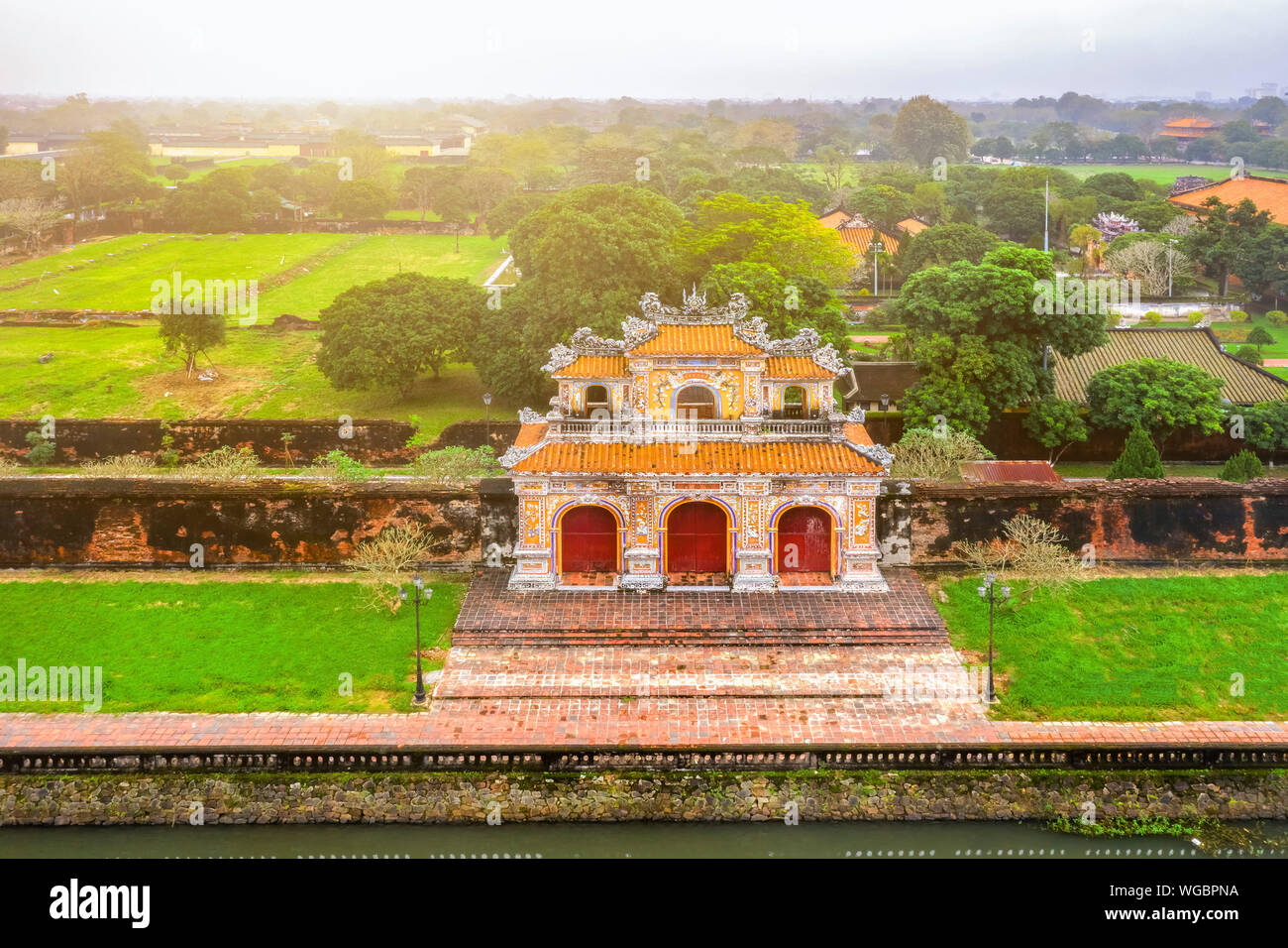 Hue citadel. Imperial Royal Palace of Nguyen dynasty in Hue, Vietnam. A ...