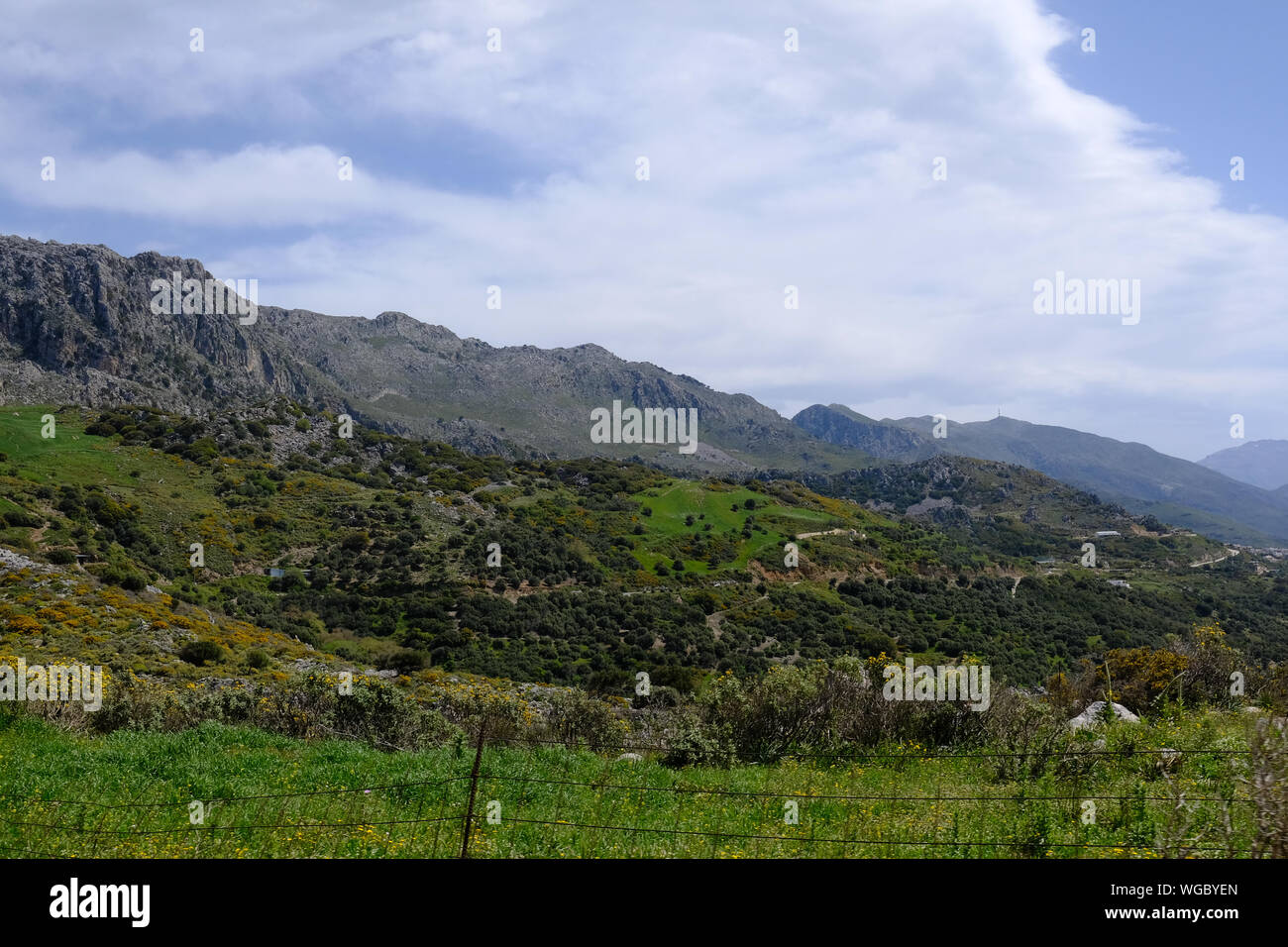 Mountain landscape in Crete, Greece Stock Photo - Alamy