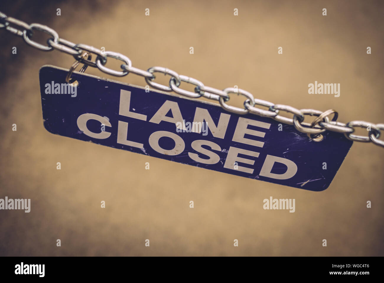 Lane closed sign hi-res stock photography and images - Alamy
