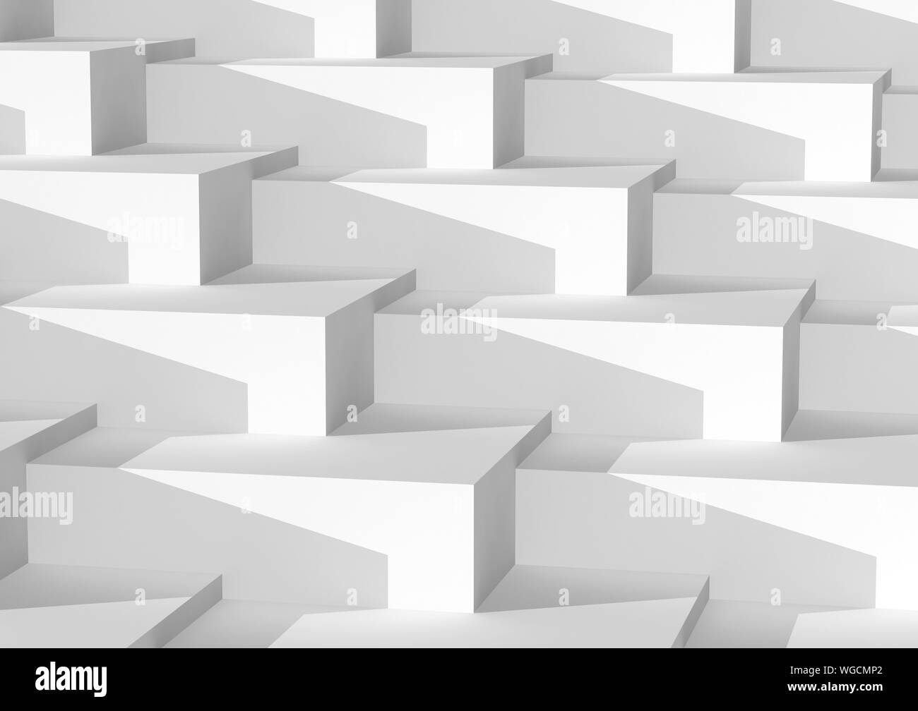 Parametric white structure, digital graphic background. Abstract ...