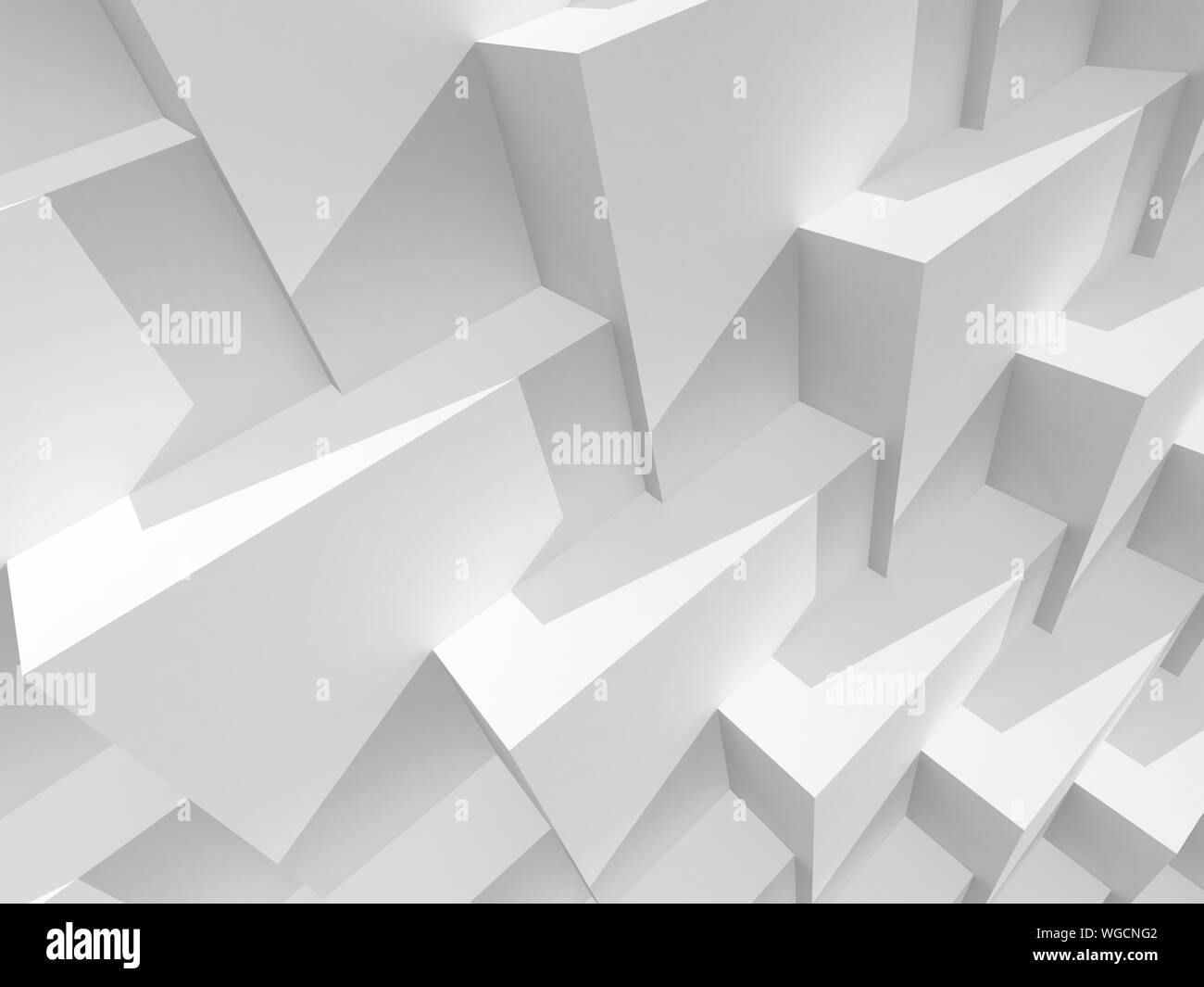 Graphic background with parametric white structure. Abstract geometric ...