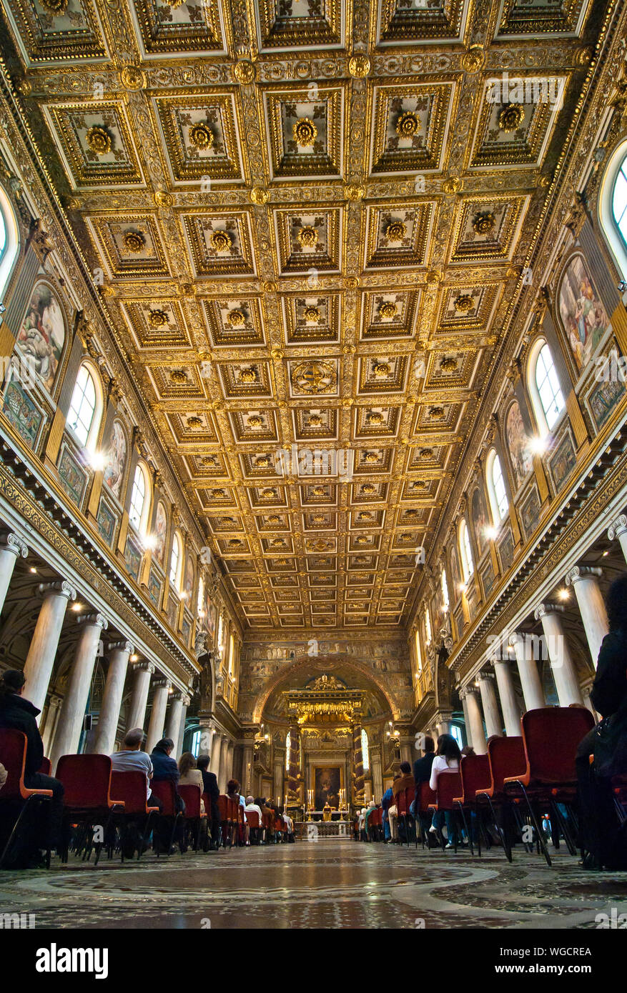Interior of santa maria maggiore hi-res stock photography and images ...