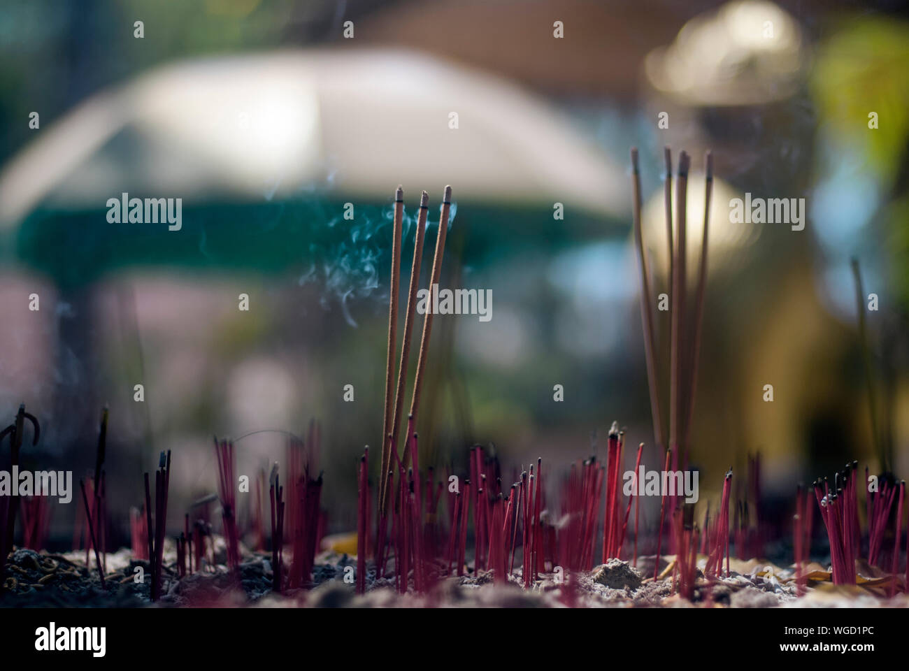Incense in temple hi-res stock photography and images - Alamy