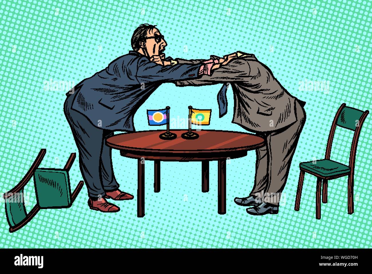 Negotiations vector vectors Stock Vector Images - Alamy
