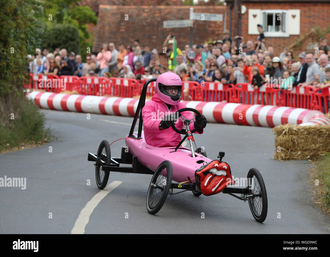 A competitor driving for the Pitstoppers team takes part in the Gravity ...
