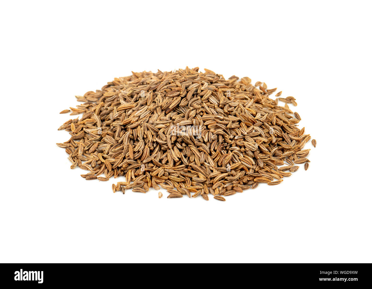 Bunch of dry cumin isolated on white background Stock Photo - Alamy