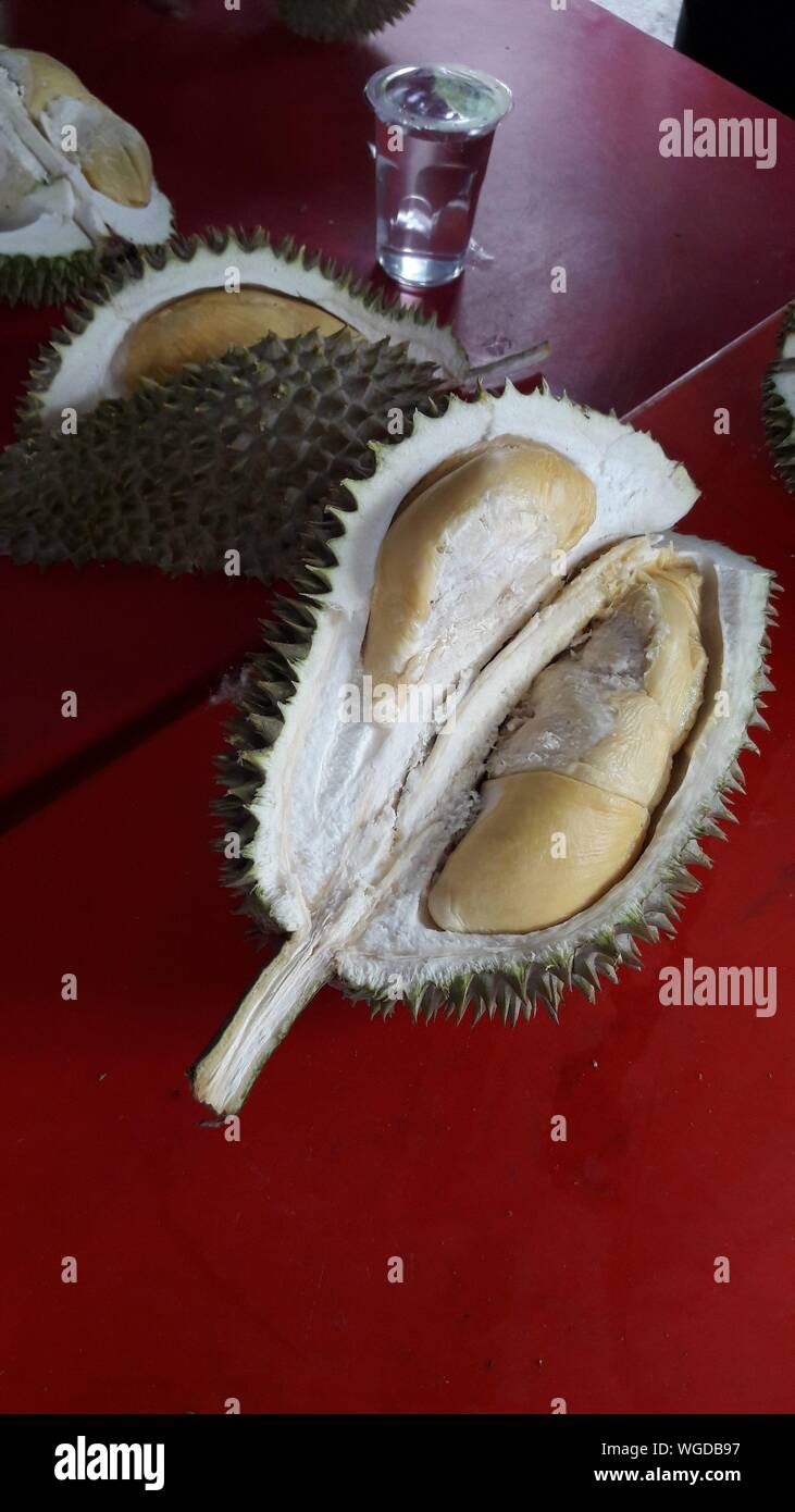 Red durians hi-res stock photography and images - Alamy