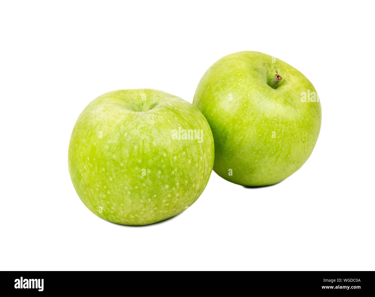 Two fresh apple fruit on white background Stock Photo - Alamy