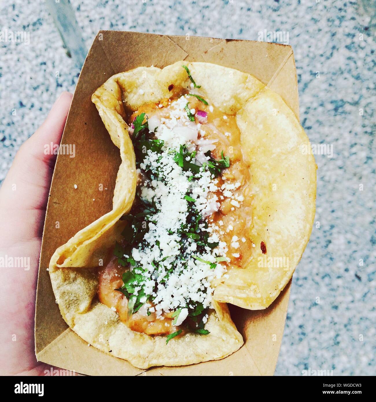 Taco in box hi-res stock photography and images - Alamy