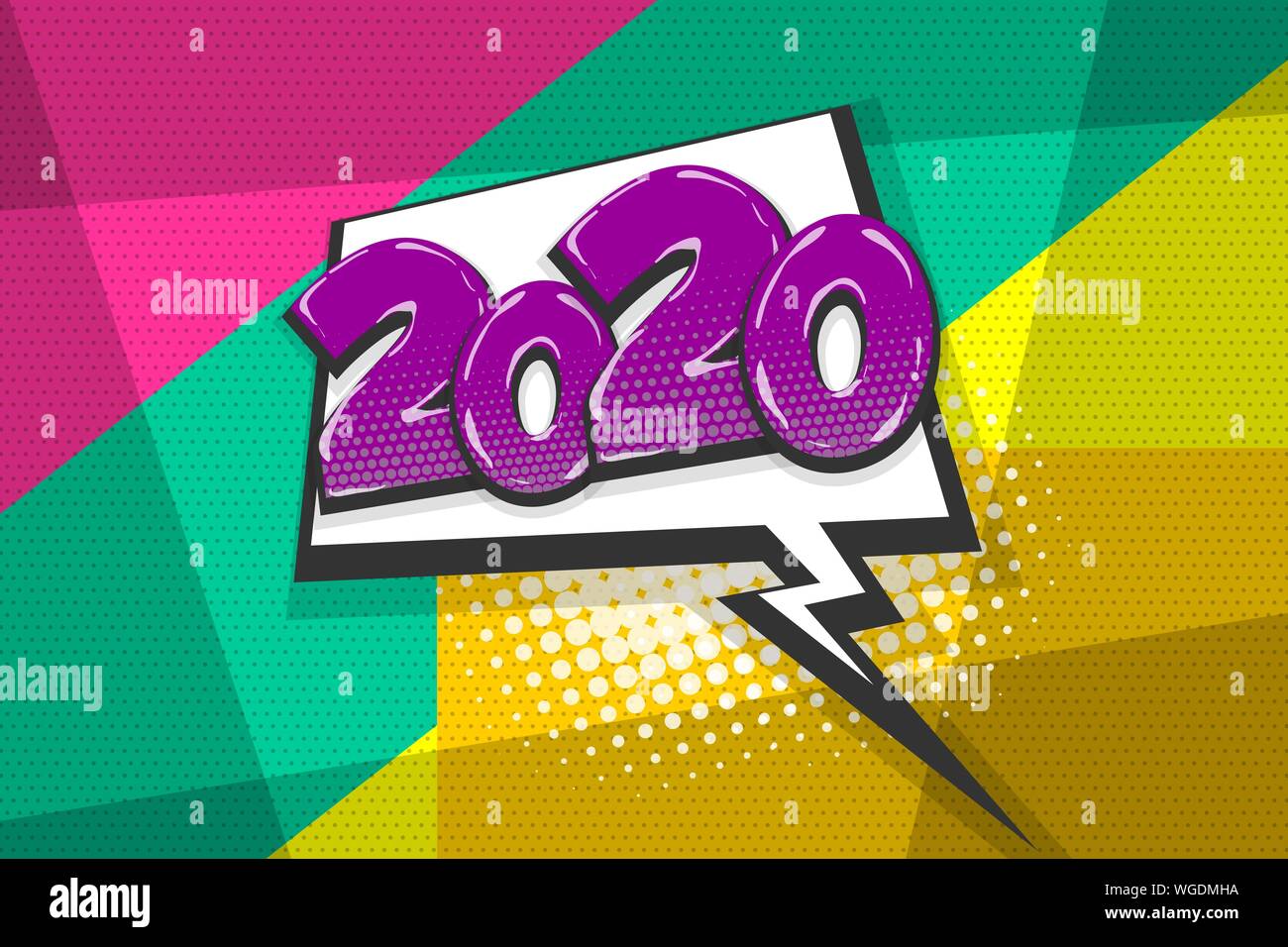 2020 comic text speech hi-res stock photography and images - Alamy