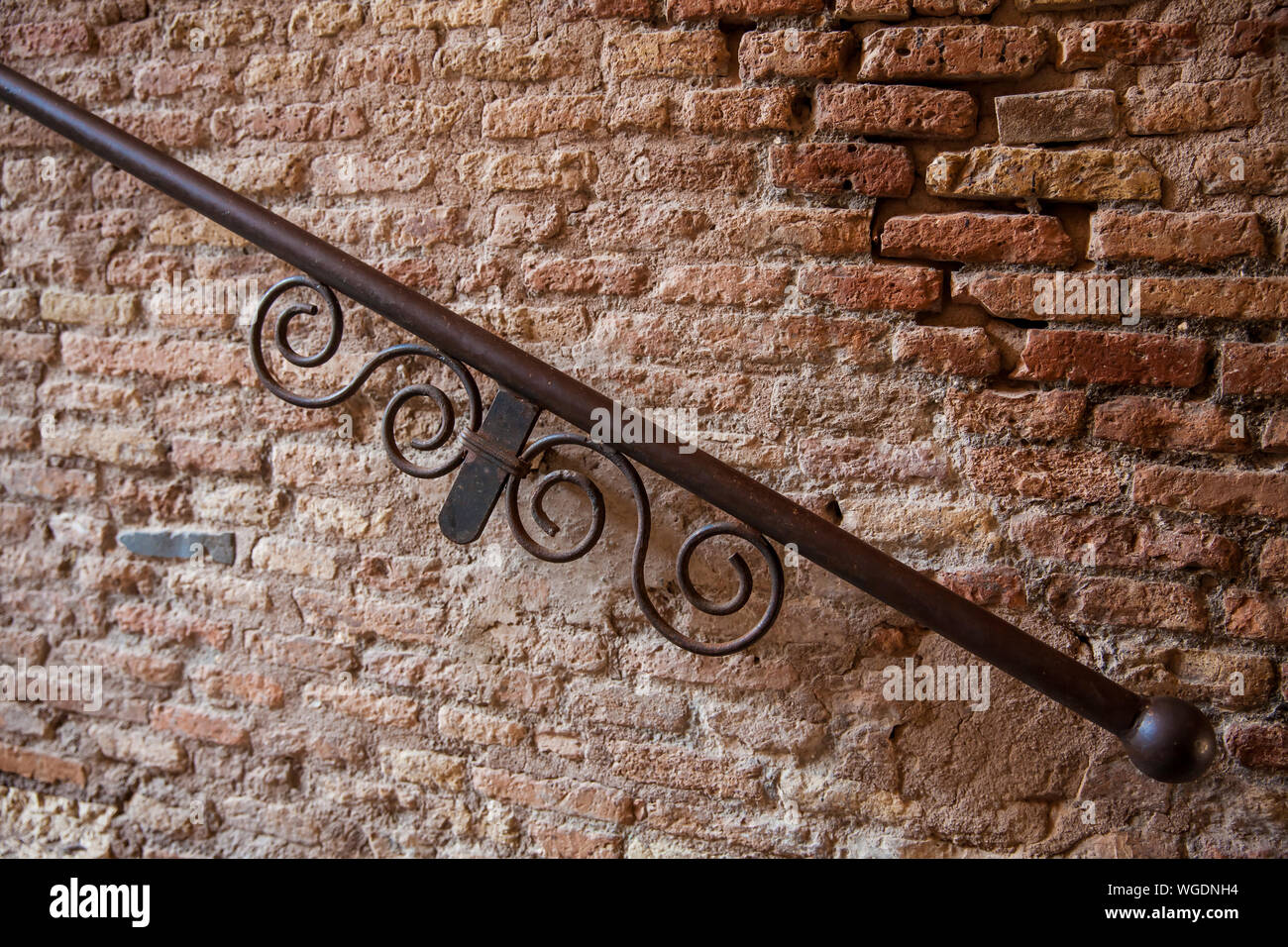 Detail of the railing in the famous Borgia Ascent in the Monti ...