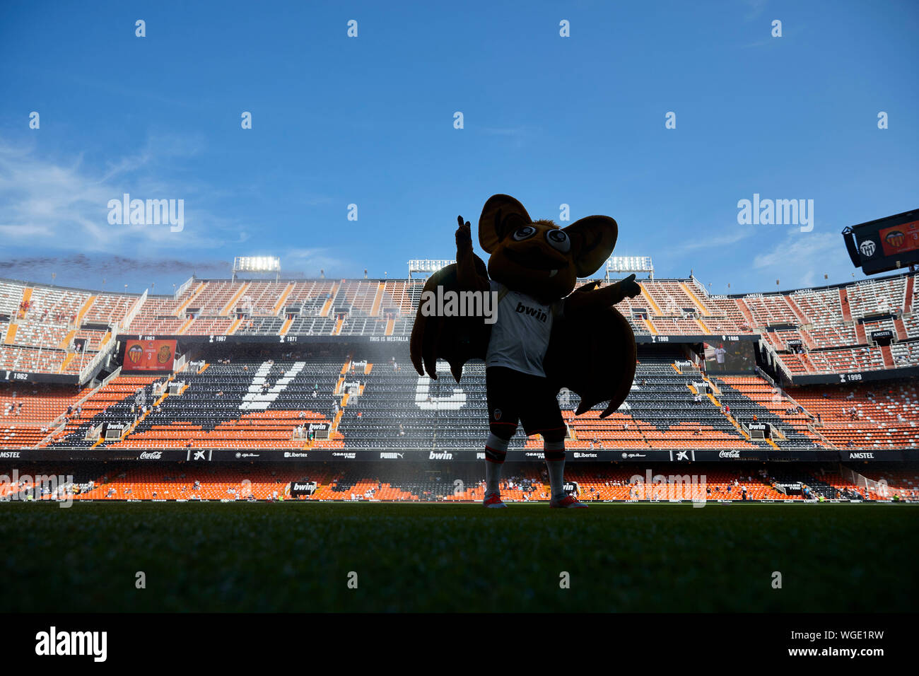 1st September 2019; Mestalla Stadium, Valencia, Spain; La Liga football ...