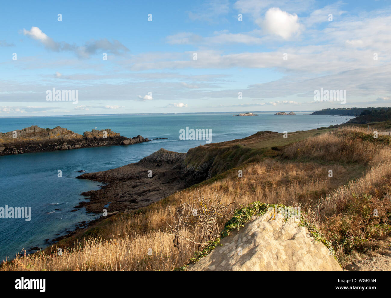 Pointe du Grouin in Cancale. Emerald Coast, Brittany, France Stock ...