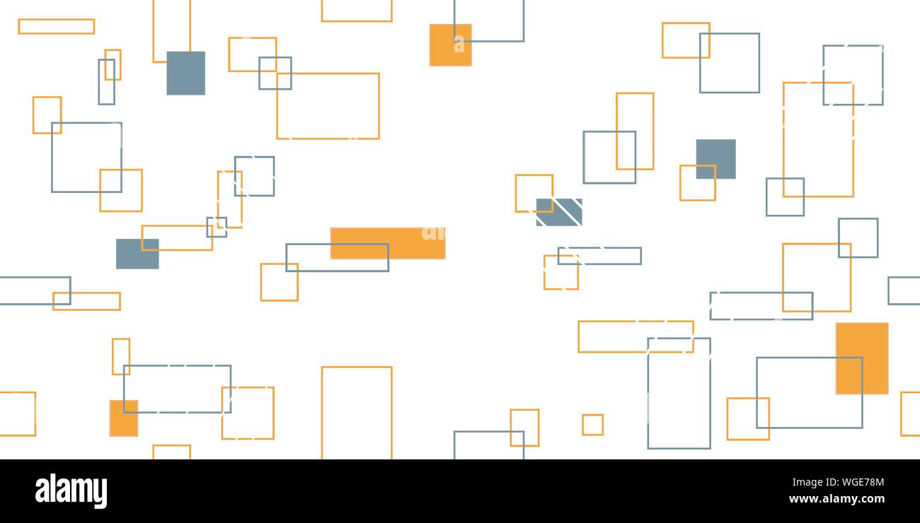 Seamless pattern from colored rectangles and squares. Cropped shapes ...
