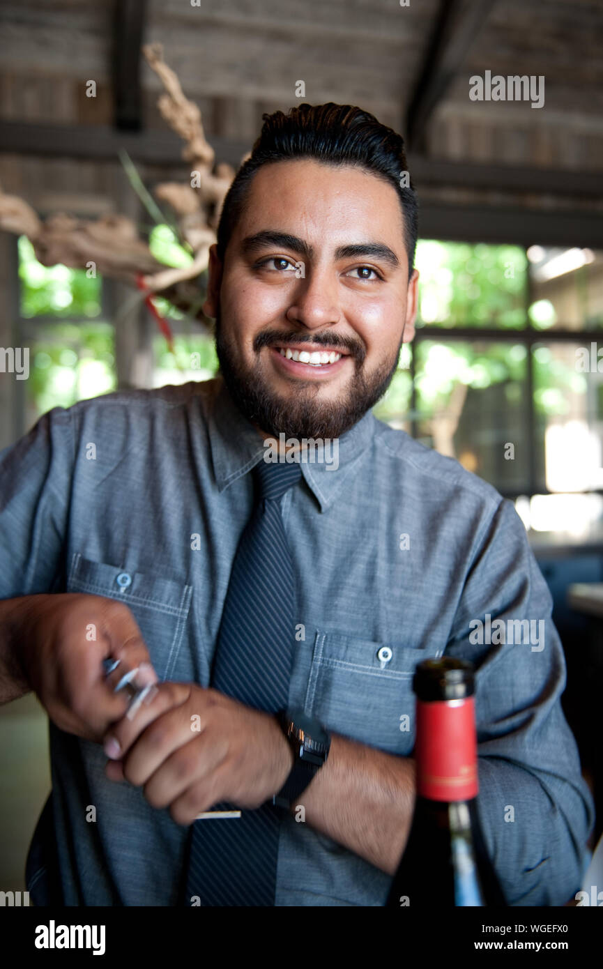 Smiling bartender hi-res stock photography and images - Alamy
