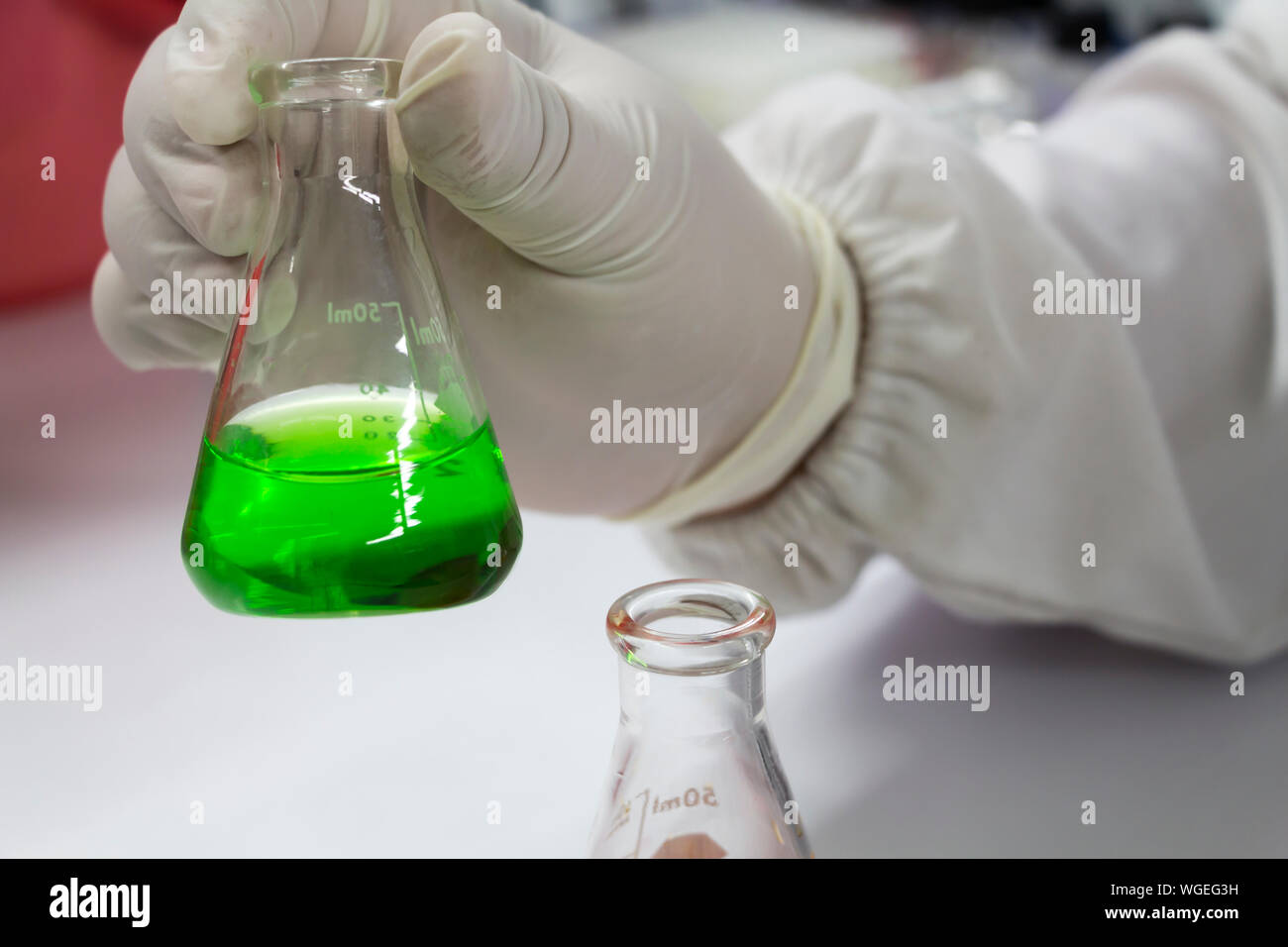 Conical Flask Lab Close High Resolution Stock Photography and Images ...