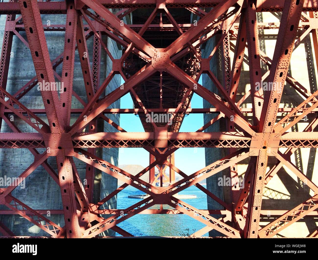 Red bridge architecture underneath hi-res stock photography and images ...