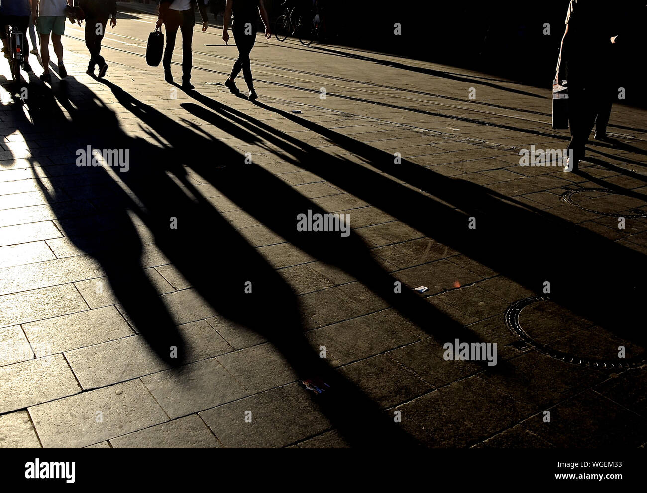 Low people walking street city motion hi-res stock photography and ...