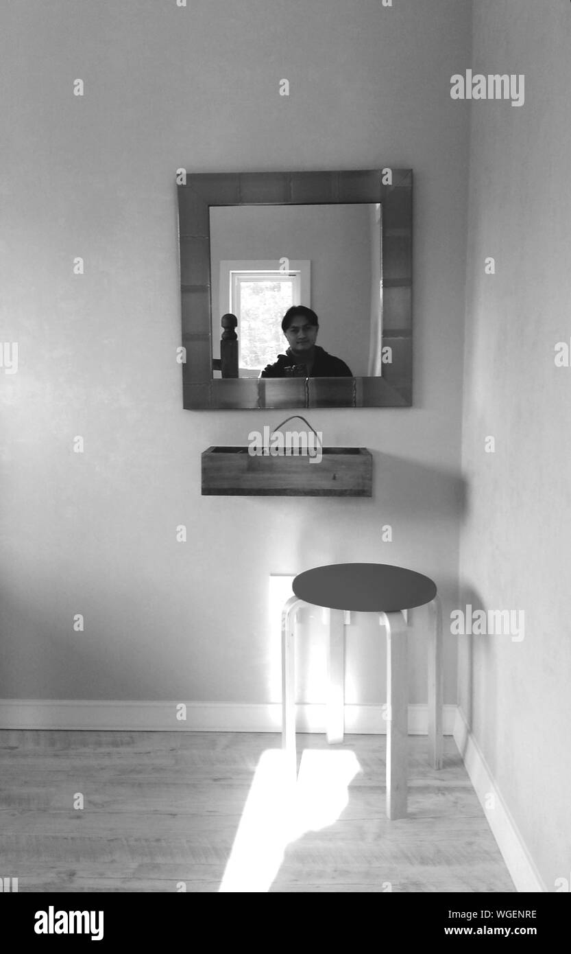 Sunlight reflection on building Black and White Stock Photos & Images ...