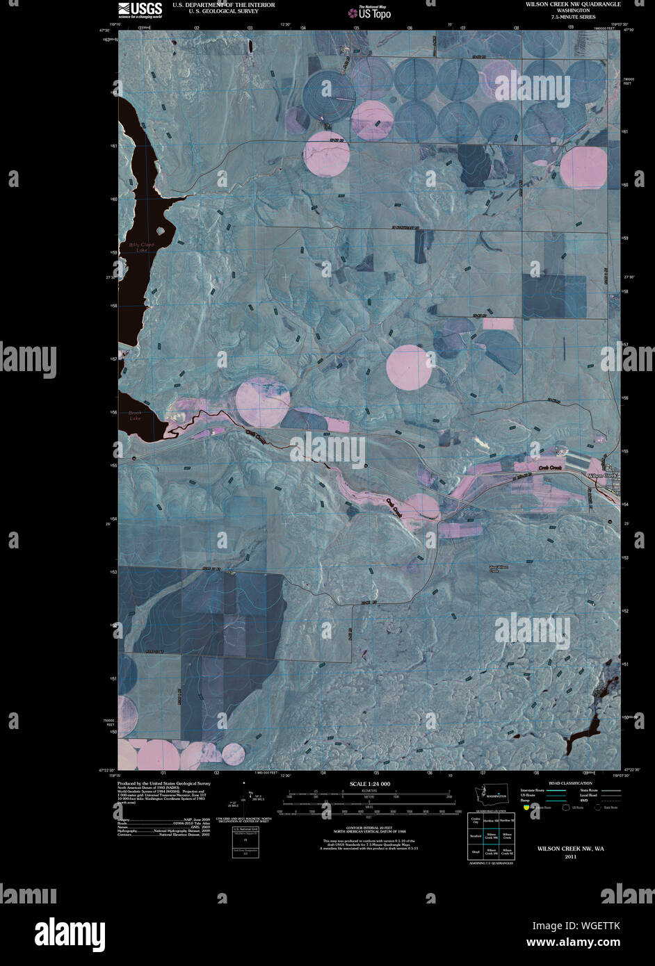 Map of wilson creek hi-res stock photography and images - Alamy
