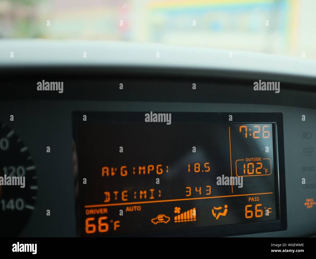 Car speedometer digital hi-res stock photography and images - Alamy