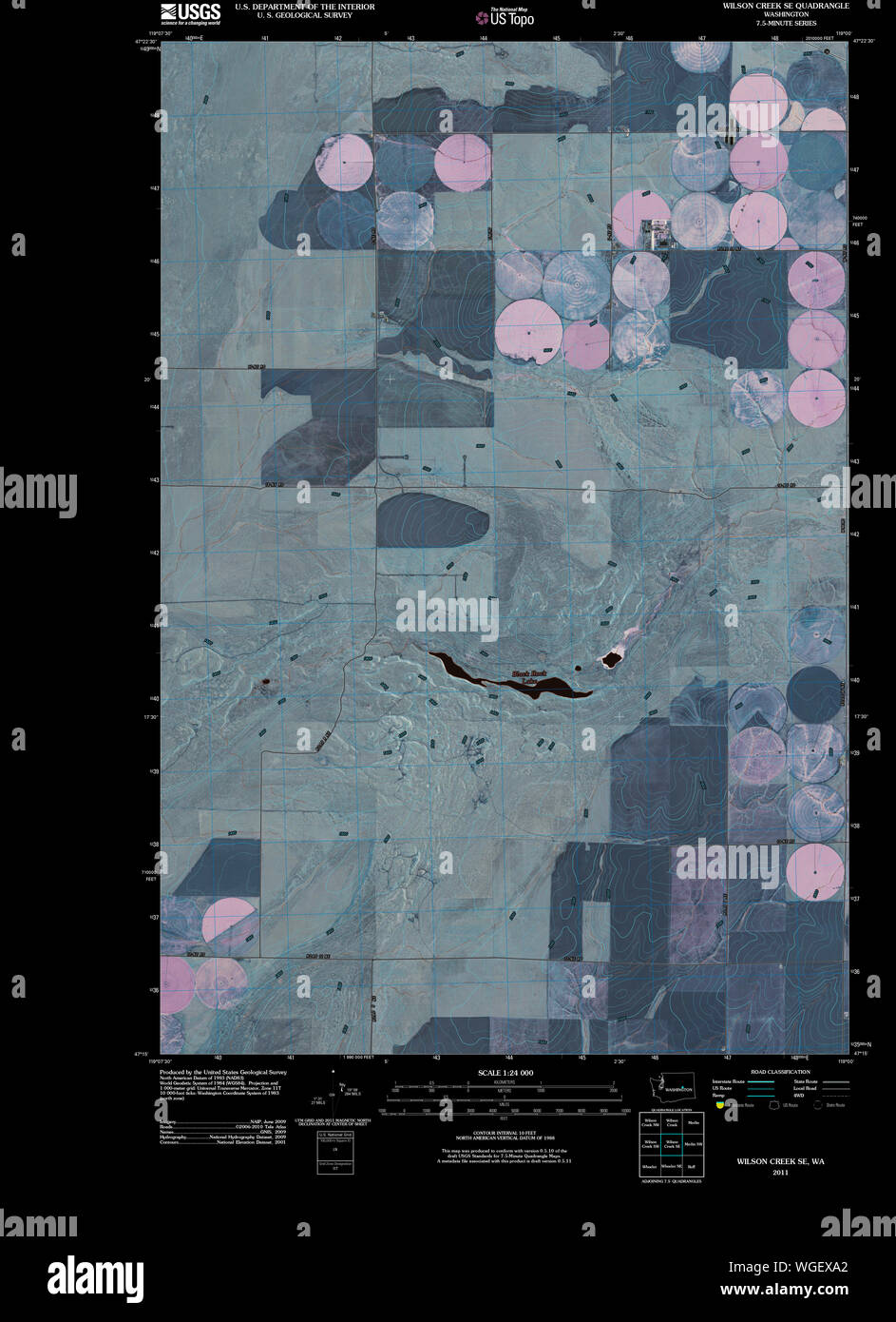 Map of wilson creek hi-res stock photography and images - Alamy