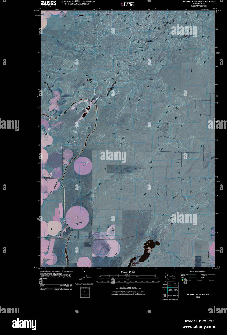 Map of wilson creek hi-res stock photography and images - Alamy