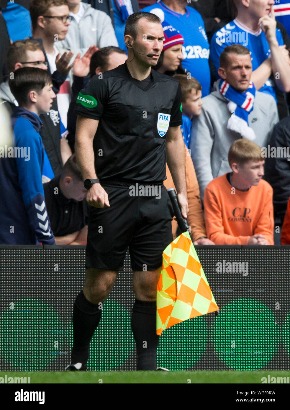 Assistant referee Frank Connor during the Ladbrokes Scottish ...