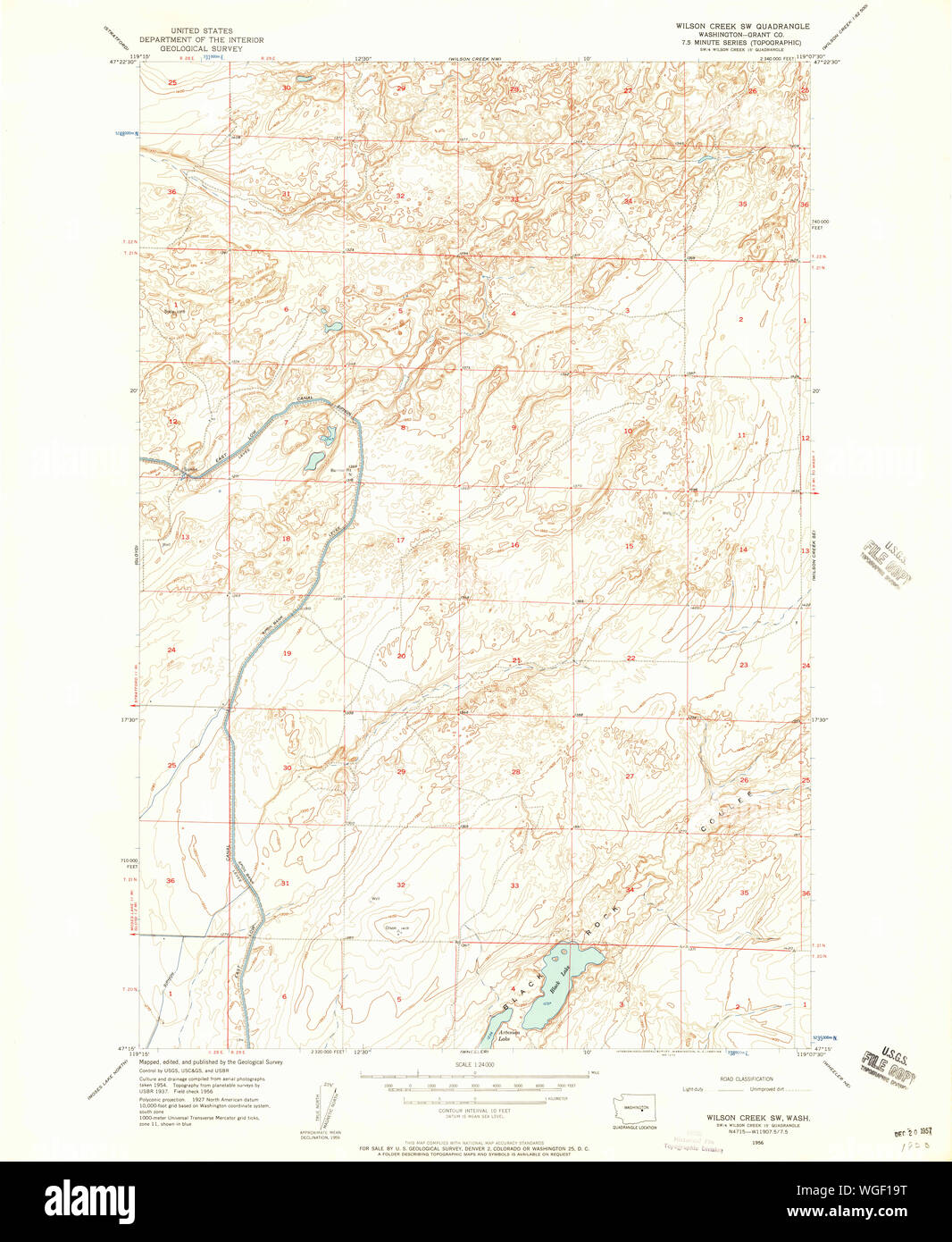 Map of wilson creek hi-res stock photography and images - Alamy