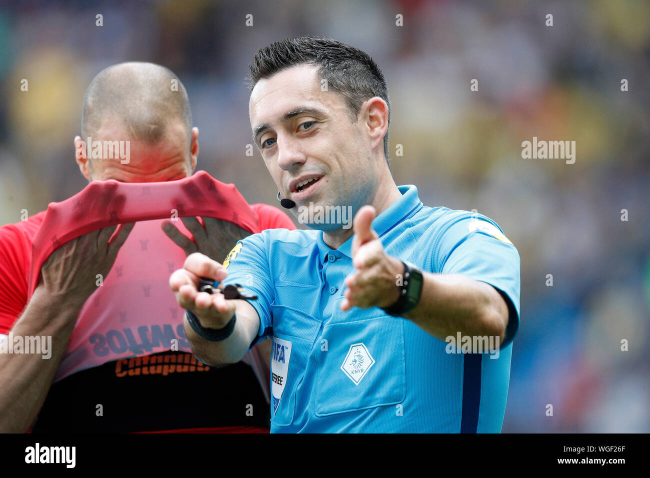 ARNHEM, Vitesse - AZ, USA. 01st Sep, 2019. football, Dutch Eredivisie ...