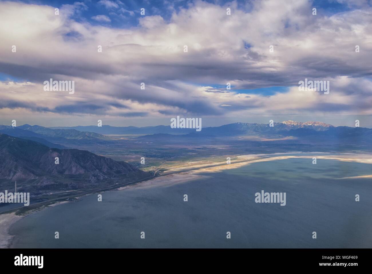 Aerial view salt flats utah hi-res stock photography and images - Alamy