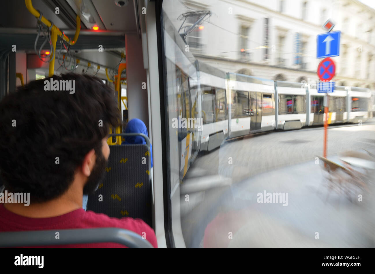 Man reflection train window hi-res stock photography and images - Alamy