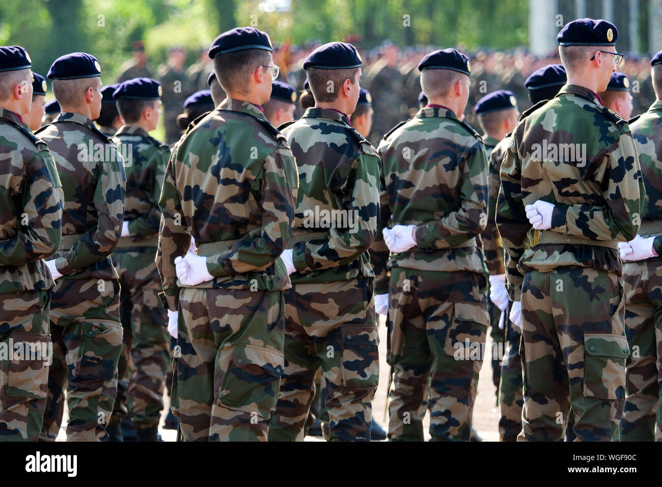 Welcoming ceremony for the new pupils at French Military Health School ...