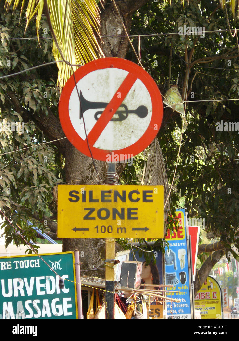 Sign street information warning hi-res stock photography and images - Alamy