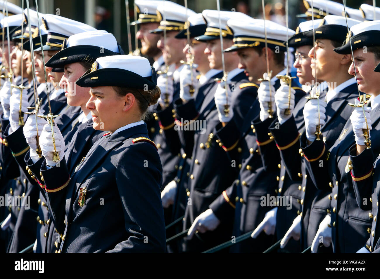 Welcoming ceremony for the new pupils at French Military Health School ...